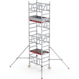 Altrex Schnellbau-Fahrgerüst MiTOWER Standard, Holzplattform, LxB 1200 x 750 mm, Arbeitshöhe 5 m