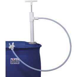 PTFE Fass-Handpumpe, mit Auslaufschlauch und Hahn, Eintauchtiefe 600 mm, 270 ml/Hub kaiserkraft