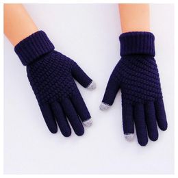 LAPA HOME Strickhandschuhe Damen Touchscreen Winterhandschuhe Warme Elastizität Sporthandschuhe (Paar) Outdoor Strick Handschuhe für Täglich