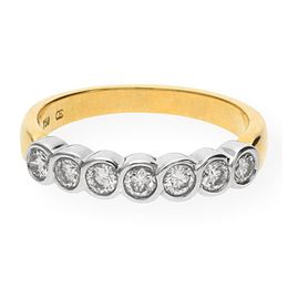 JuwelmaLux Fingerring JuwelmaLux Ring 750er 18 Karat Weiß- und Gelbgold mit Brillanten JL30- (kein Set