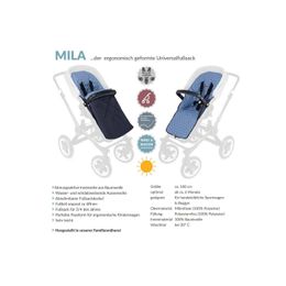 Liebes von priebes Fußsack MILA 3-Jahreszeiten-Fußsack Sommerfußsack Sitzauflage Fußsack