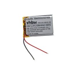 vhbw Ersatz für Garmin 361-00126-00 für Akku Li-Polymer 420 mAh (3