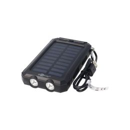 goobay Outdoor Powerbank 8000mAh mit Solarpanel und Taschenlampenfunktion Akku 8000 mAh (3