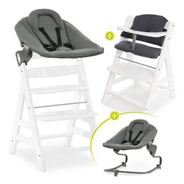 hauck Hochstuhl Alpha Plus White Newborn Set