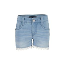 Blue Seven Bermudas Mädchen Jog Jeans Shorts mit weißer Spitze