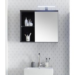 freiraum Badezimmerspiegelschrank Grey in Glas Grau mit Absetzungen in Grau. Abmessungen (BxHxT) 69x60x25 cm