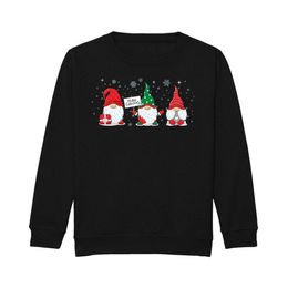 Quattro Formatee Sweatshirt Merry Christmas Nordische Weihnachten Wichtel Kinder Pullover Sweatshi (1-tlg)