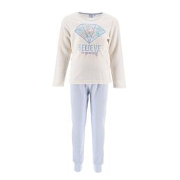 Disney Frozen Schlafanzug Eiskönigin Anna & Elsa Kinder Mädchen Schlafanzug Pyjama Langarm Shirt + Schlaf-Hose (2 tlg)