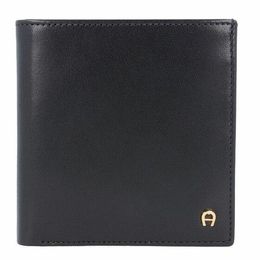 Aigner Daily Basis Geldbörse Leder 9,5 cm schwarz