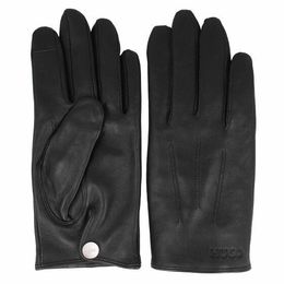 Hugo Jaan Handschuhe Leder black
