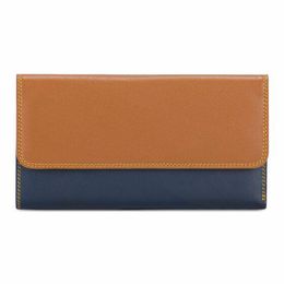 mywalit Tri-fold Zip Wallet Geldbörse Leder 17 cm bosco