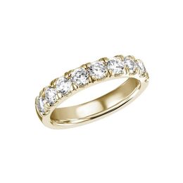 Firetti Fingerring Schmuck Geschenk Silber 925 Silberring Ring Memoire-Optik glitzernd, mit Zirkonia (synth), gelb|goldfarben