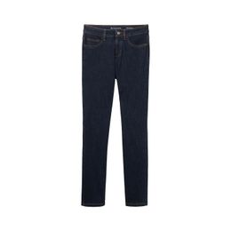 Tom Tailor Damen Alexa Straight Jeans, blau, Uni, Gr. 31/32