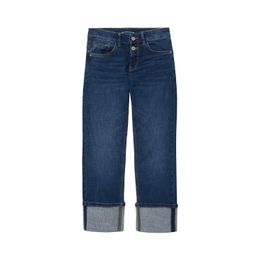 Tom Tailor Damen Alexa Straight Jeans, blau, Uni, Gr. 26/28