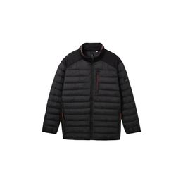 Tom Tailor Herren Plus - Hybrid Jacke, schwarz, Uni, Gr. 4XL