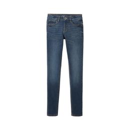 Tom Tailor Damen Alexa Slim Jeans, blau, Uni, Gr. 28/32