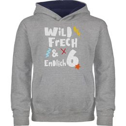 Shirtracer Hoodie Wild frech und endlich 6