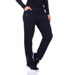 Aurela Damenmode Thermohose Schlupfhose für Damen Übergangshose mit leichtem Thermofleece (1-tlg) auch in großen Größen erhältlich