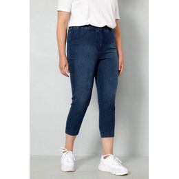 MIAMODA Lederimitathose 7/8-Jeggings Elastikbund