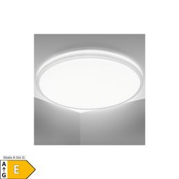 B.K.LICHT LED Deckenleuchte, silberfarbig, 1xLED/24W