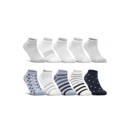 sockenkauf24 Sneakersocken 10 Paar Damen Sneaker Socken Mehrfarbig (39-42