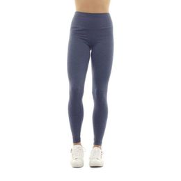 F&K-Mode Leggings Damen Leggings lang hoher Bund Taschen Hose gummi