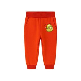 suebidou Jogginghose Freizeithose für Jungen orange Sporthose Stoffhose