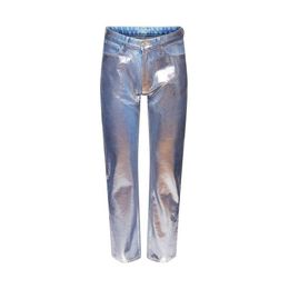 Esprit Straight-Jeans Gerade geschnittene Jeans mit Metallic-Finish