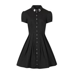 Hell Bunny A-Linien-Kleid Samara Dress Gothic Ouija Knopf Applikation