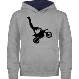 Shirtracer Hoodie Motorrad Stunts Kinder Fahrzeuge