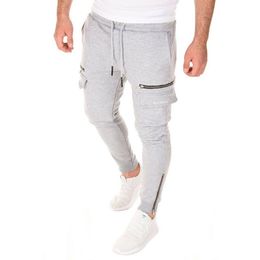 Pittman Sweatpants Bruno Cargo Track Pants mit elastischem Bund und Kordelzug