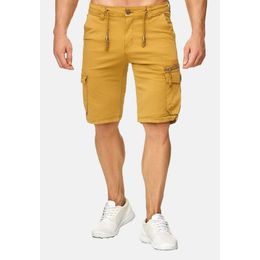 Max Men Cargoshorts Cargo Shorts Chino Bermuda Kurze Hose Stretch Sommer (1-tlg) 2709 in Gelb