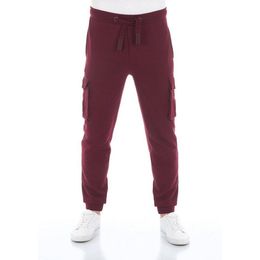 Riverso Sweathose Herren Trainigshose RIVLars Slim Fit Jogginghose mit Cargotaschen