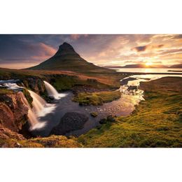 Komar Vlies-Fototapete Guten Morgen auf Isländisch, ca. 400x250 cm