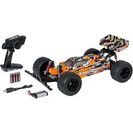 Carson 1:10 FE Speed Warrior 2.4G 100%RTR orange, ferngesteuertes Fahrzeug R/C Spielzeugauto, Orange