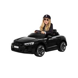 Actionbikes Motors Kinder-Elektroauto Audi RS e-tron GT, lizenziert, 6 V, Fernbedienung, LEDs, Soundmodul, Soft-Start (Schwarz)