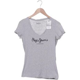 Pepe Jeans Damen T-Shirt, grau, Gr. 36