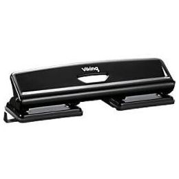 Viking 4 Löcher Locher Metall 20 Blatt Schwarz
