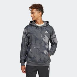 Kapuzensweatshirt adidas Sportswear "M BL CAMO HD" Gr. L, grau (dgh solid grey) Herren Sweatshirts Hoodies