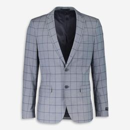 TK Maxx Grau-blauer karierter Blazer