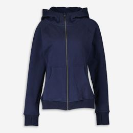 TK Maxx Dunkelblaue Kapuzenjacke mit gerippten Seiten