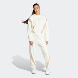 Trainingsanzug adidas Sportswear "W LAZIDAY TS" Gr. XL, weiß (off white) Damen Sportanzüge Trainingsanzüge