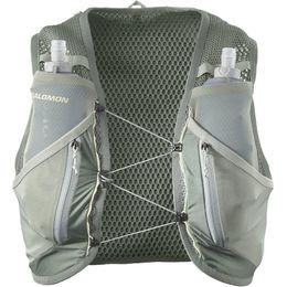 Salomon Trinkrucksack ACTIVE SKIN 12, Rucksack / Laufweste Inkl. Soft Flask, grün