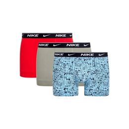 NIKE Underwear Trunk (Packung, 3-St., 3er-Pack) mit elastischem Nike Logobund, bunt