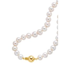 Firetti Perlenkette Schmuck Geschenk Gold 585 Halsschmuck Halskette Perle, mit Süßwasserzuchtperlen, gelb|goldfarben|weiß