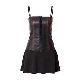 SHYX Kleid Damen Größe 32 rot / schwarz Winterkleid
