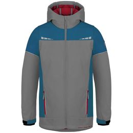 Normani Outdoorjacke 'Galway' Jungen Gr&ouml;&szlig;e 158/164 blau / grau / rot