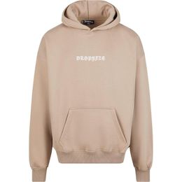Dropsize Sweatshirt 'Crime' Herren Größe L dunkelbeige / weiß