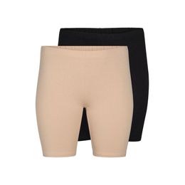 ZIZZI Leggings Damen Gr&ouml;&szlig;e 62/64 beige / schwarz