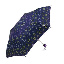 Happy Rain Langregenschirm Ergobrella Kinderregenschirm mit reflektierenden Ecken Glowing Stars